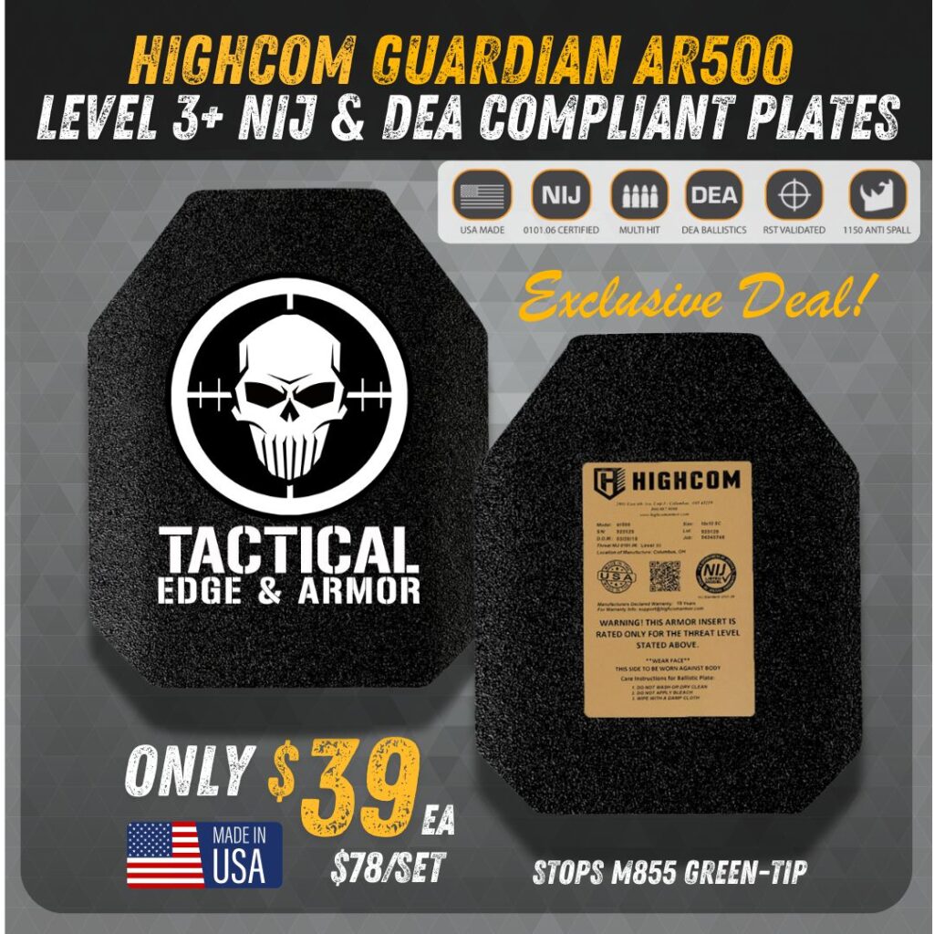Tactical Edge and Armor's HIGHCOM Guardian Plate Promotion - Tactical Sh*t